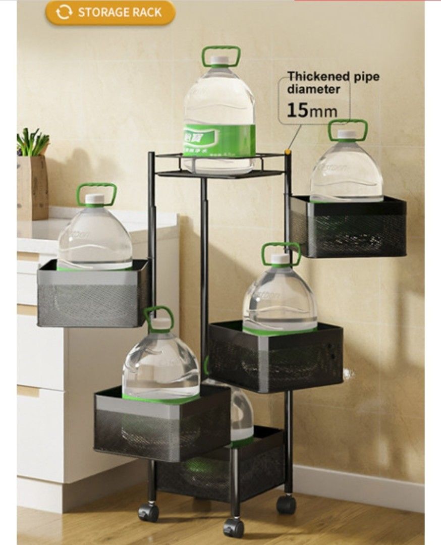 Folding Rack / Storage Rack / Kitchen Rack / Foldable Rack with Wheel ...