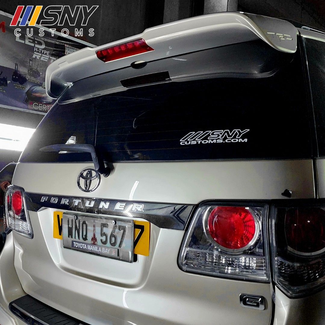 Fortuner TRD spoiler with engrave Logo 1yr wrnty deferred, Car Parts ...