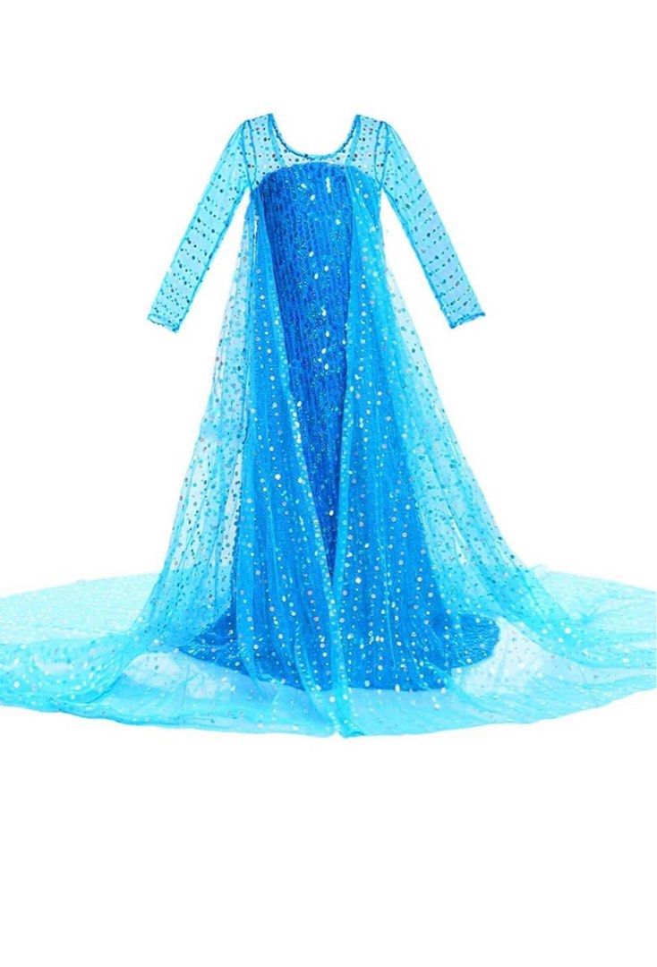 Frozen Princess Elsa Blue Dress, Babies & Kids, Babies & Kids Fashion ...