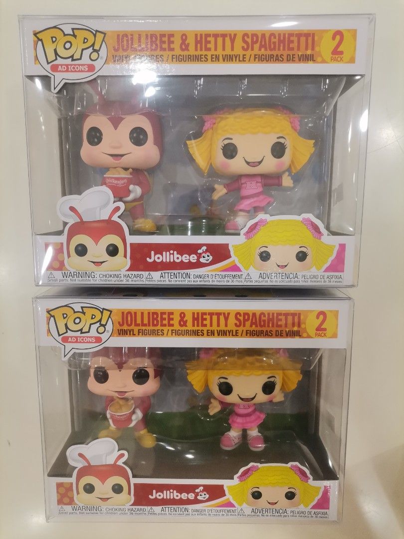 Funko Pop Jollibee and Hetty Spaghetti, Hobbies & Toys, Toys & Games on ...