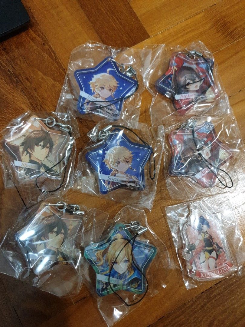 Genshin Gacha Keychains - Official Acrylic Keychains, Hobbies & Toys ...