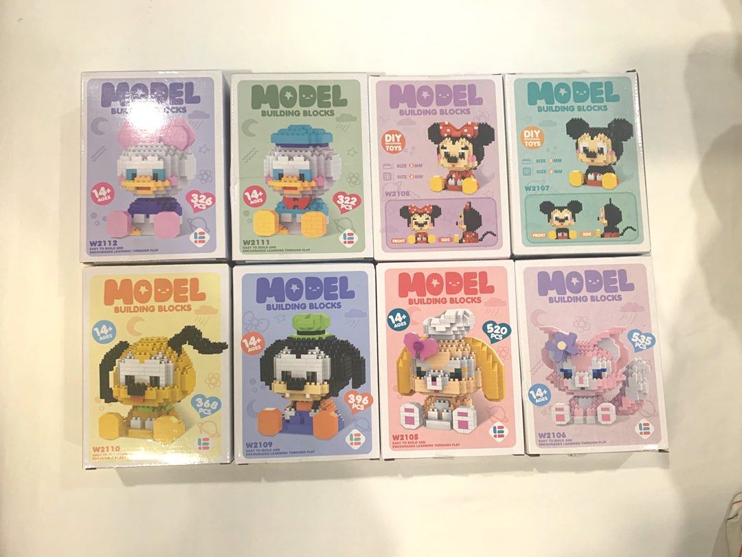 mini building blocks lego disney minnie mouse micky mouse donald duck daisy duck goofy pluto ...