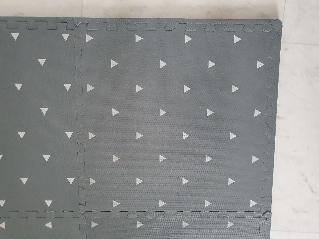 Grey playmat large high quality tiles, Babies & Kids, Infant Playtime ...