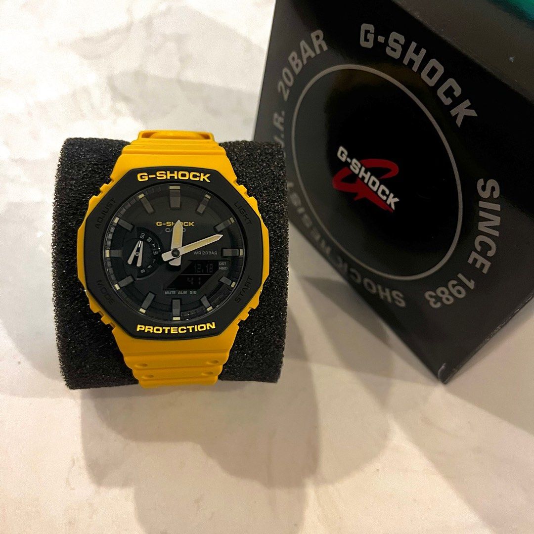 G-Shock Casioak GA-2110SU-9ADR Yellow Analog Digital Casio GShockWatch ...