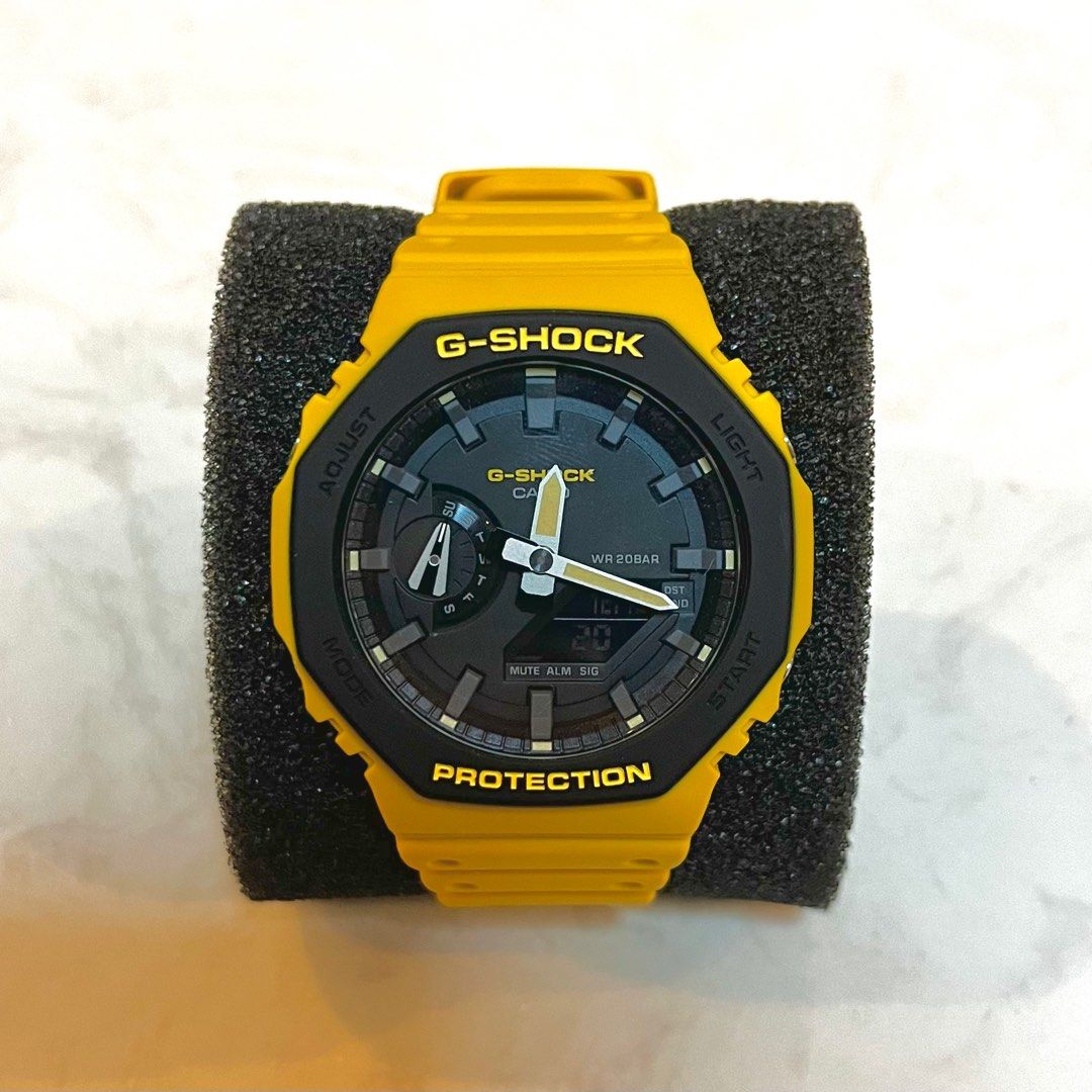 G-Shock Casioak GA-2110SU-9ADR Yellow Analog Digital Casio GShockWatch ...