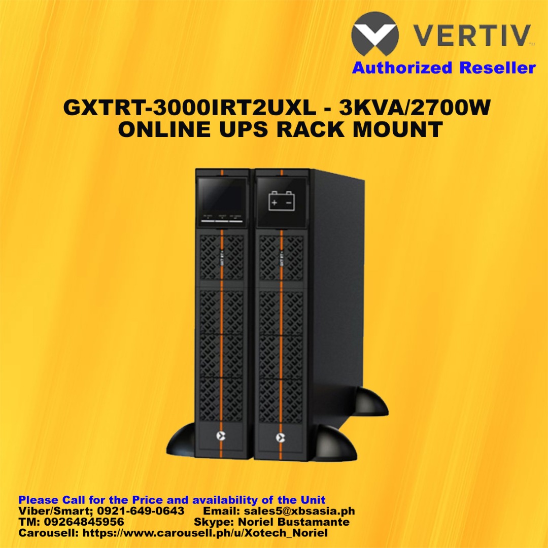 GXTRT-3000IRT2UXL - 3KVA/2700W ONLINE UPS RACK MOUNT, Computers & Tech, Office & Business ...