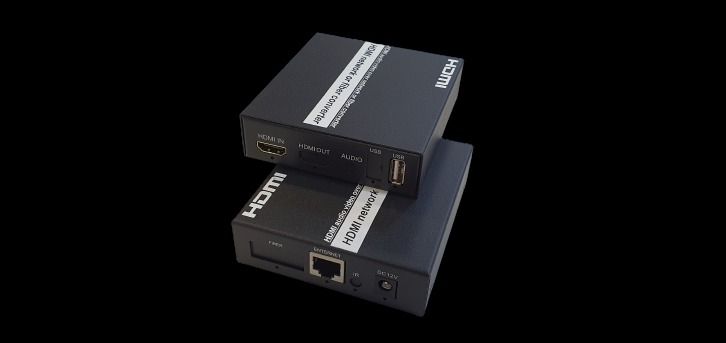 HDMI Extender Cat6 Fiber Converter | Up to 100m - 2KM HDMI Signal ...