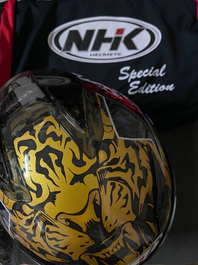 Helmets NHK R1 v2 Harimau SE v2 - Saiz S, Auto Accessories on Carousell