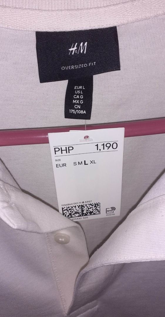 H&M Oversized Polo Shirt "Boring Pals", Men's Fashion, Tops & Sets ...