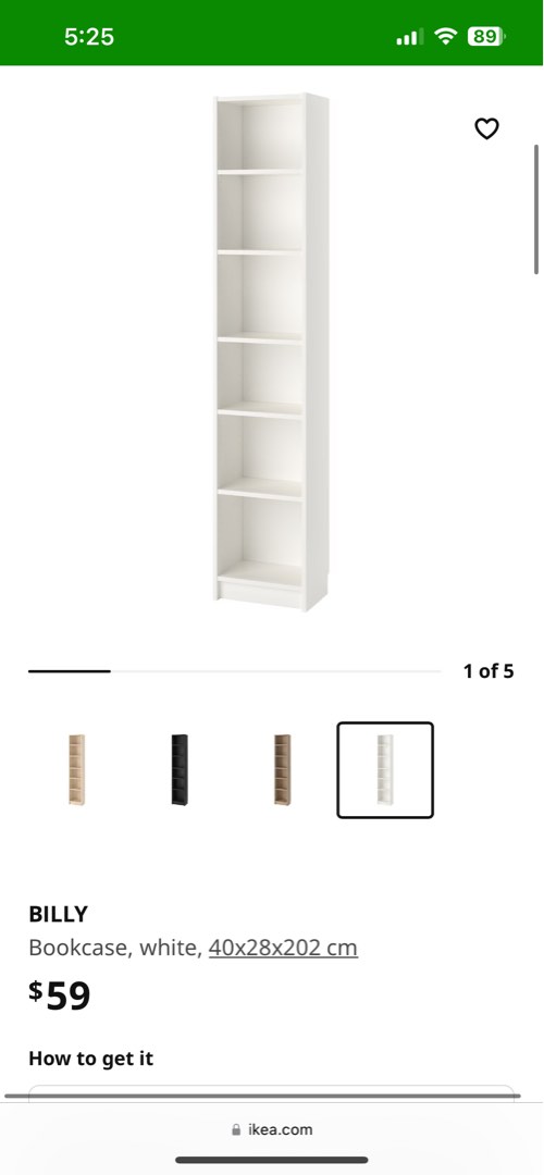 IKEA Billy Bookcase, Furniture & Home Living, Furniture, Shelves ...