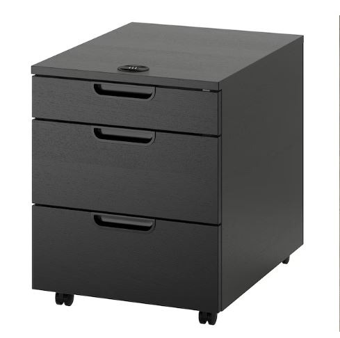 IKEA Galant Drawer Unit with Castors with Combination Lock, Furniture ...