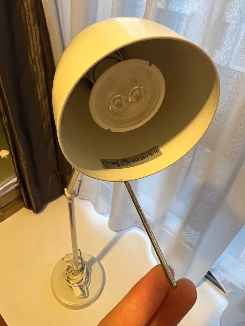 IKEA TRAL WORK LAMP 64 WHITE, Furniture & Home Living, Lighting & Fans ...