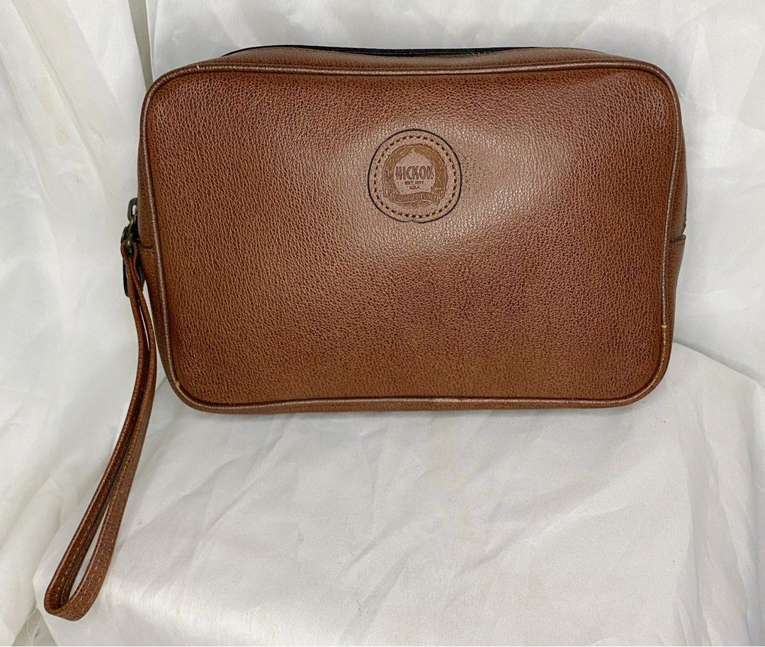 Japan Surplus Genuine Leather Hickok Pouch for Men Color Tan, Men's ...