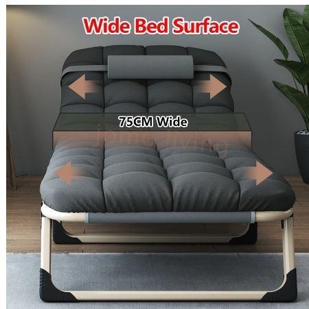 Japanese Portable Folding Single Bed 75cm Wide Surface Lightweight ...