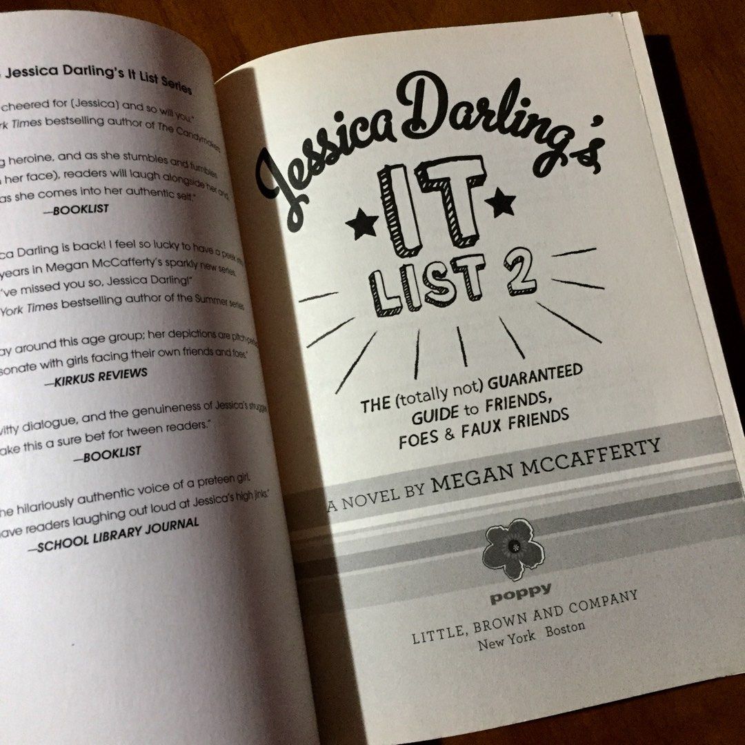 Jessica Darling’s It List Trilogy by Megan McCafferty, Hobbies & Toys ...