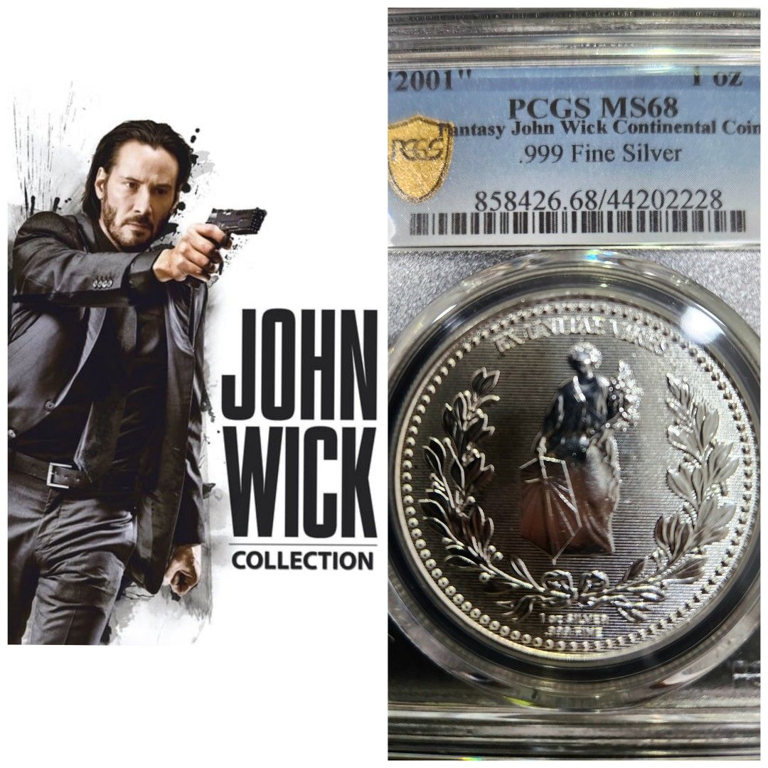 John Wick Authentic Silver Continental Coin, Hobbies & Toys ...