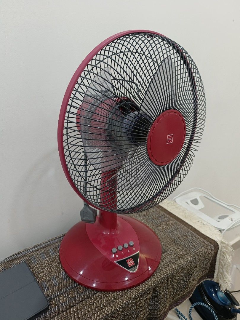 KDK Table Fan 12" Maroon 5 star rating Energy Commission, TV & Home ...