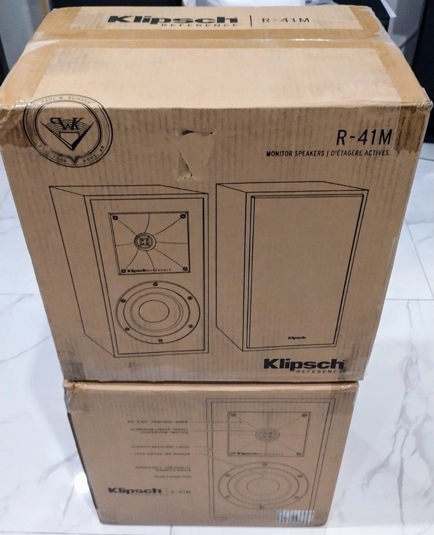 Klipsch R-41M detailed Bookshelf speakers, Audio, Soundbars, Speakers ...