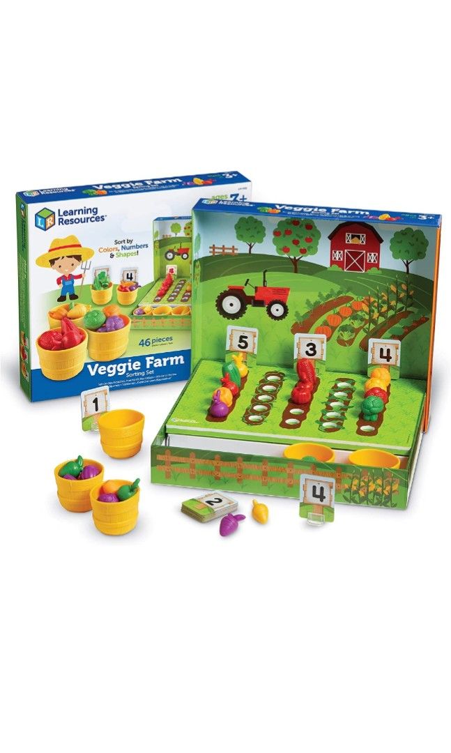 Learning Resources Veggie Farm Sorting Set, Hobbies & Toys, Toys ...