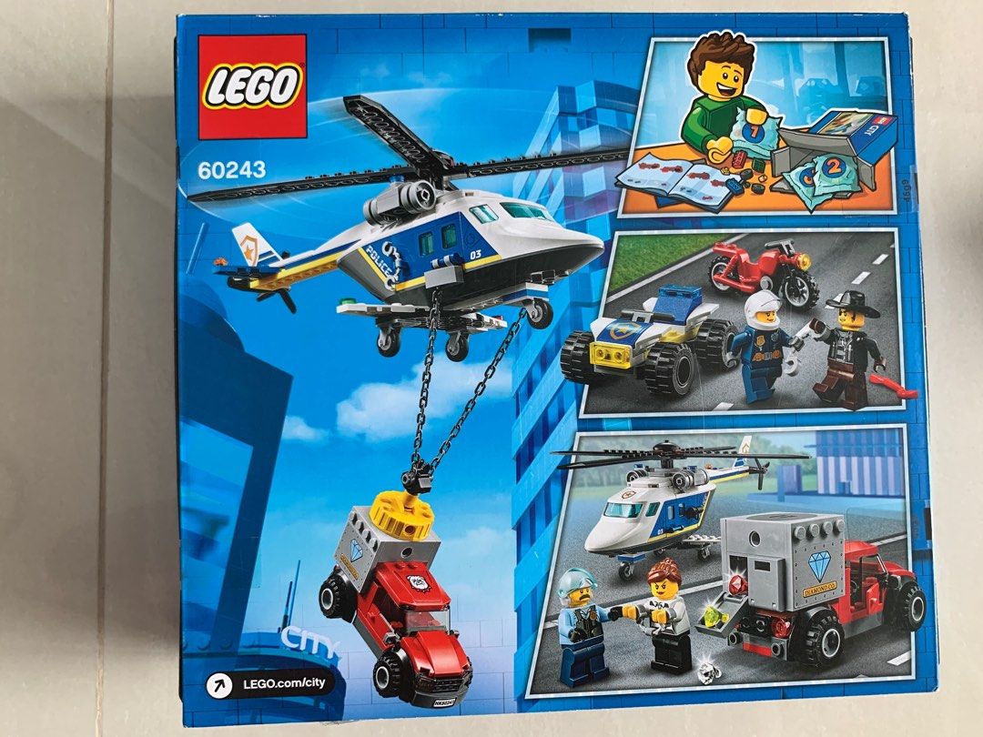 LEGO City Police Helicopter Chase 60243 Police Playset, Hobbies & Toys ...