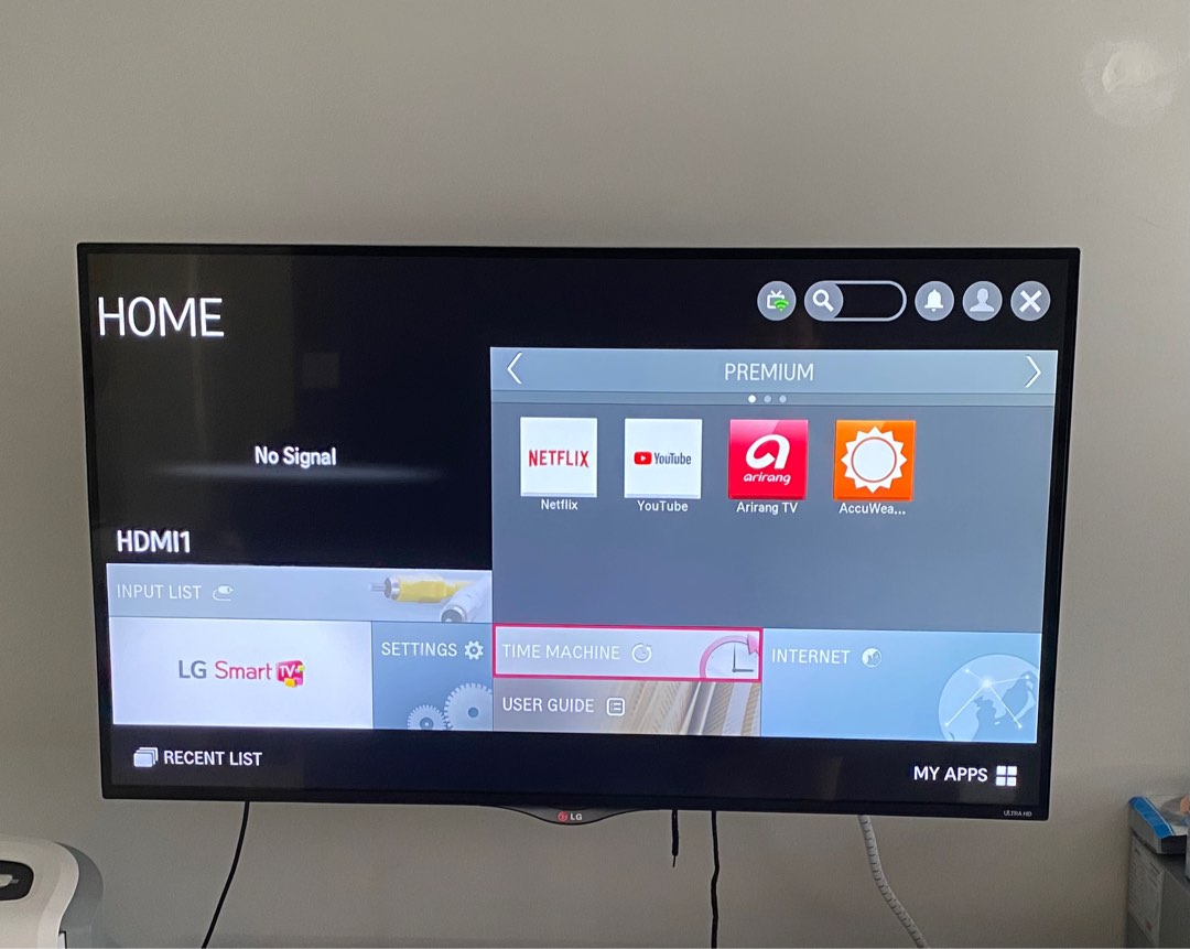 LG Smart TV with tiltable TV bracket, TV & Home Appliances, TV & Entertainment, TV on Carousell