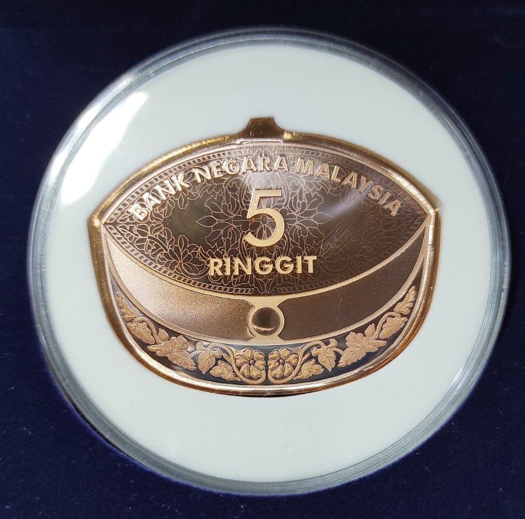 Malaysia Commemorative Copper Coin RM 5 With Original BNM Issued COA ...