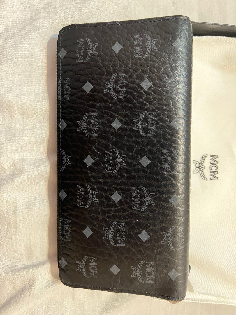 MCM Long Wallet Unisex, Luxury, Bags & Wallets on Carousell