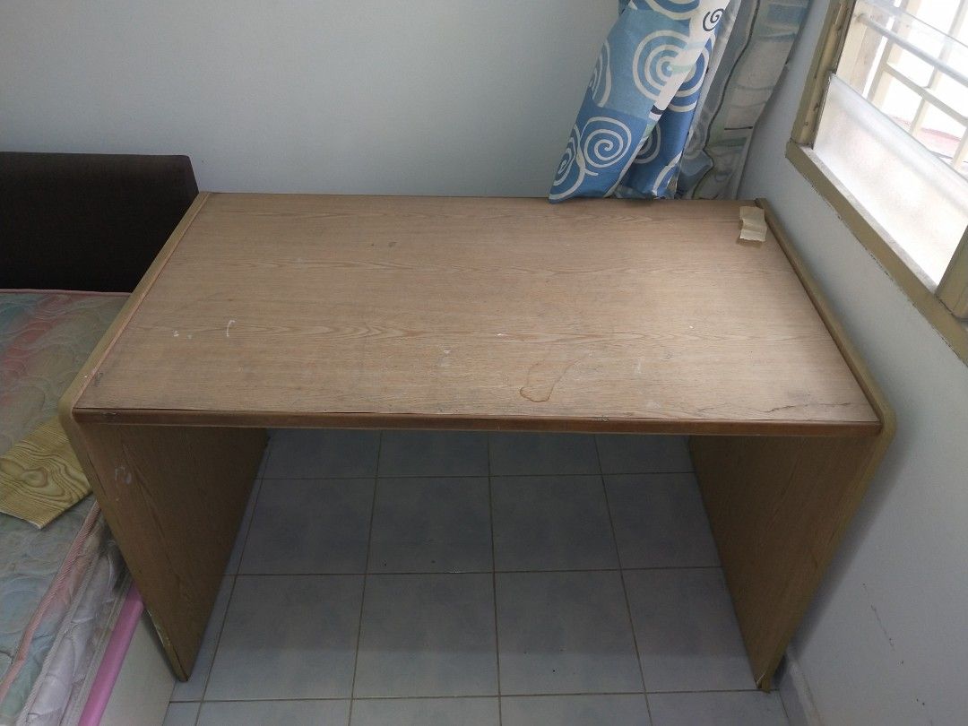 Meja Study table office table with drawers reading table, Furniture ...