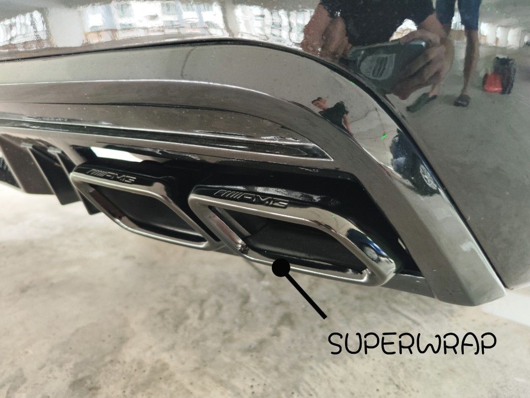 Mercs Exhuast Superwrap Spray Service Plastidip Plastic Dip, Car ...