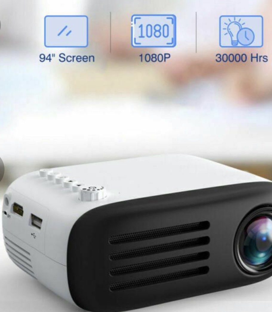 Mini 1080P LED Projector for Smartphone Home Theater Cell Phone Full Hd ...