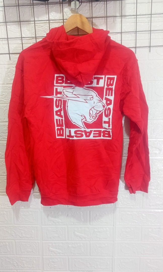 Mr. beast official merchandise hoodie jacket, Men's Fashion, Coats ...