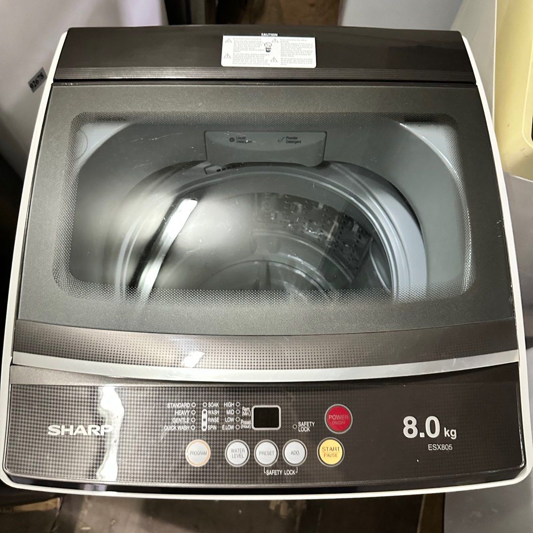 MUST BUY! SHARP 8KG Top-Load Washing Machine ESX805 (91457), TV & Home ...