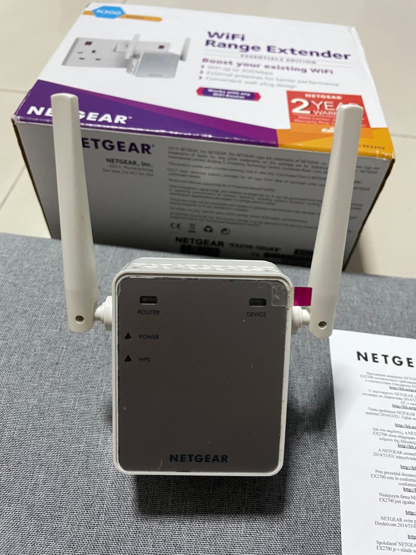 Netgear N300 Wifi Range Extender ( Model- EX2700), Computers & Tech ...