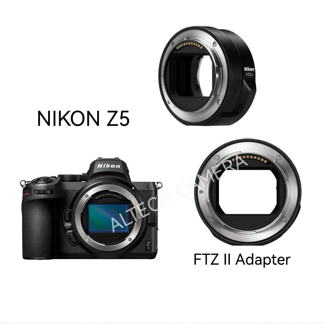 (NEW) Nikon Z5 + FTZ II Adapter (Nikon Malaysia), Photography, Cameras ...