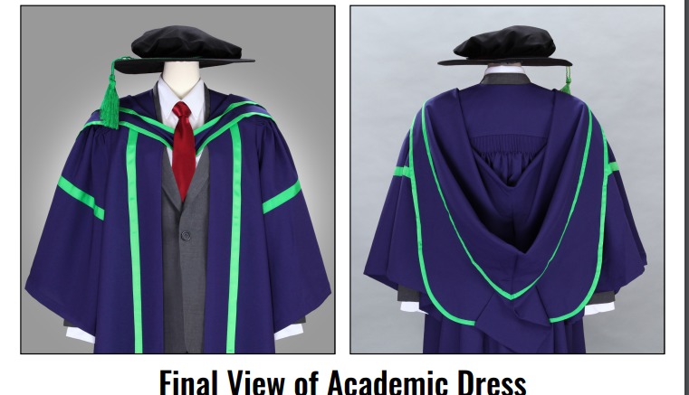 NUS PhD academic dress full set, Men's Fashion, Coats, Jackets and ...