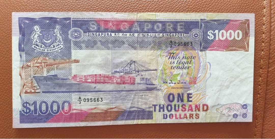 Old Singapore note $1000 note, Hobbies & Toys, Memorabilia ...