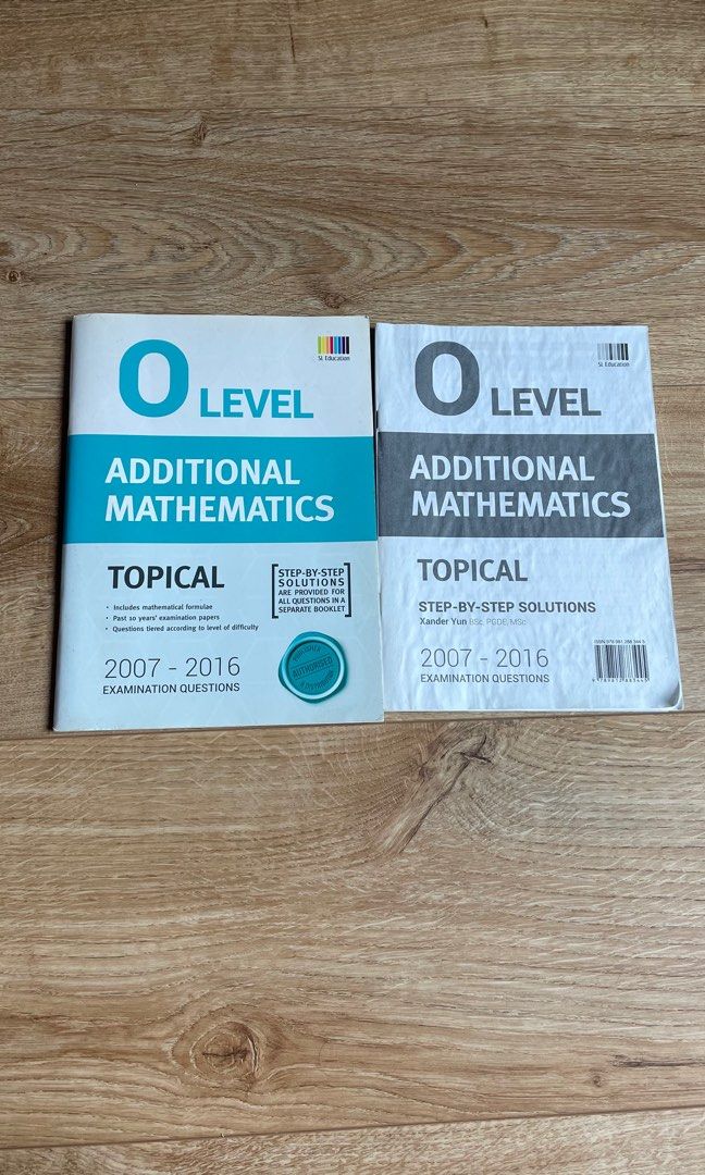 O-Level A Math Topical Past Year Questions Book, Hobbies & Toys, Books ...