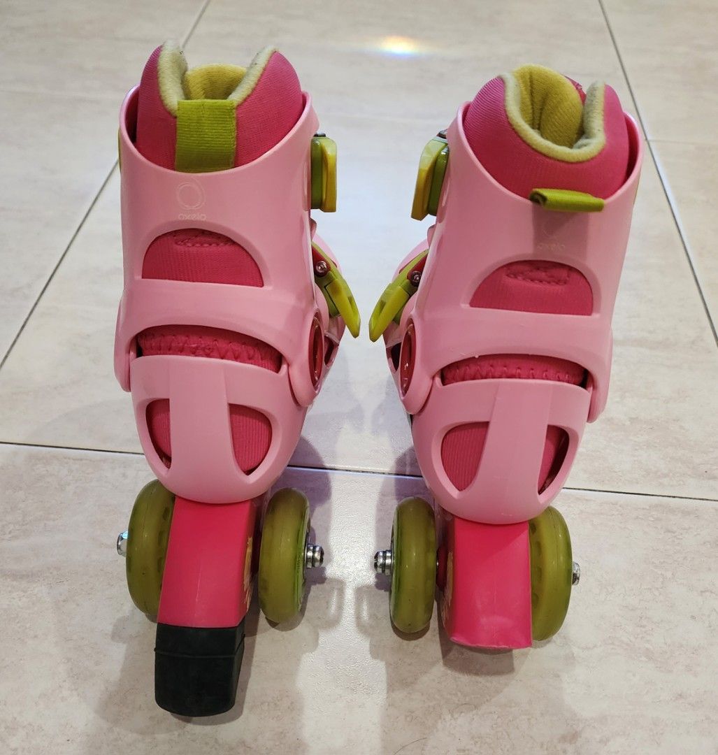 Oxelo Pink Roller Skates For Girl, Sports Equipment, Sports & Games ...