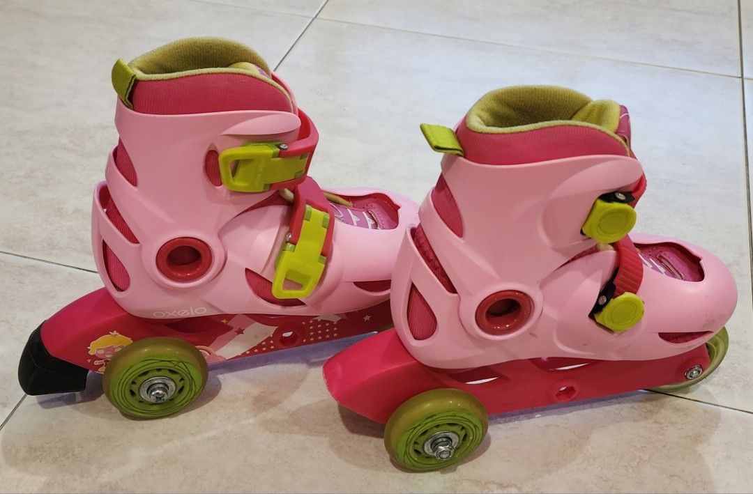Oxelo Pink Roller Skates For Girl, Sports Equipment, Sports & Games ...