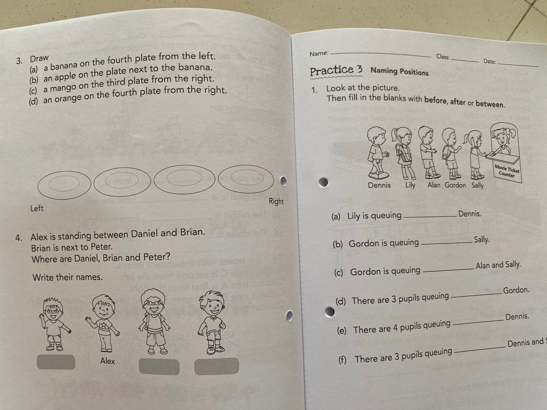 P1 Maths Practice Book + Chinese Practice Book, Hobbies & Toys, Books ...