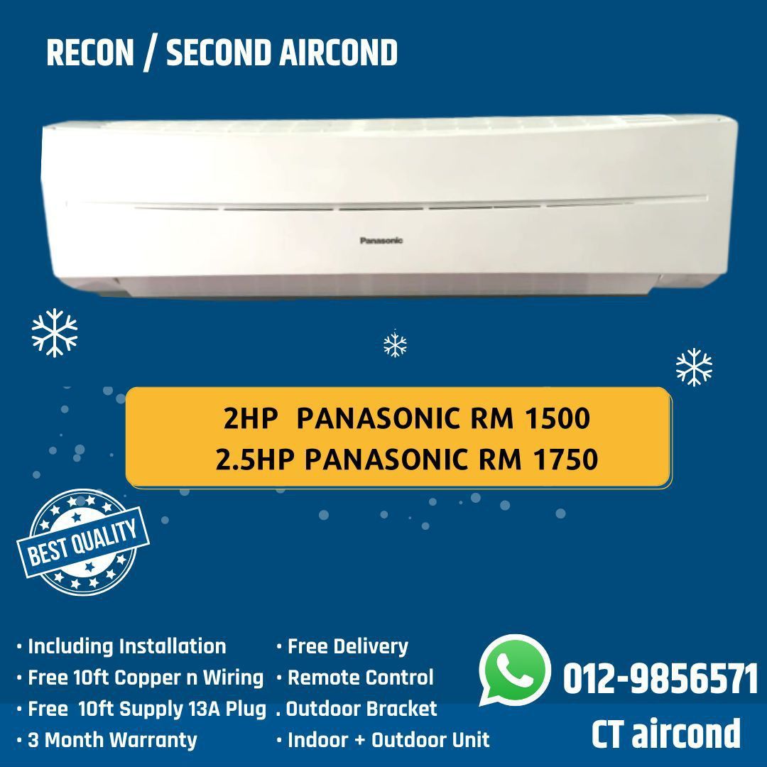 Panasonic 2hp Aircond P040p, TV & Home Appliances, Air Conditioners ...