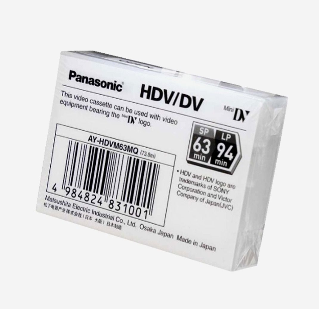 Panasonic AY-HDVM63MQ Master Quality HDV Pro Mini DV Tape cassette for ...