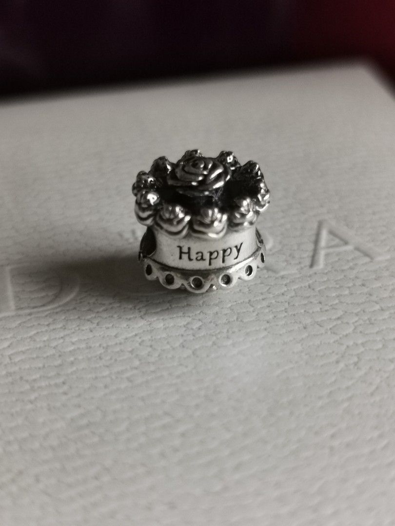 Pandora happy birthday charms, Women's Fashion, Jewelry & Organizers ...