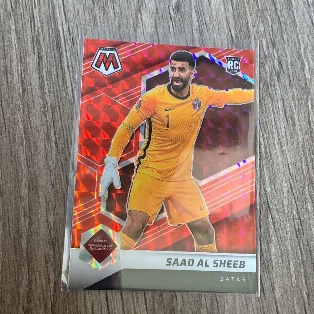 Panini Mosaic Road to Qatar 2022 Saad Al Sheeb Red Mosaic Parallel ...