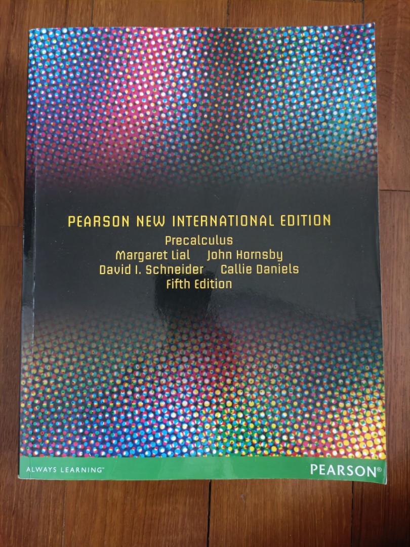 Pearson New International Edition Precalculus Textbook, Hobbies & Toys ...