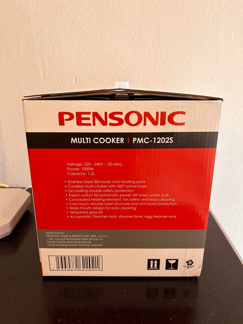 PENSONIC Multi Cooker PMC-1202S, TV & Home Appliances, Kitchen ...