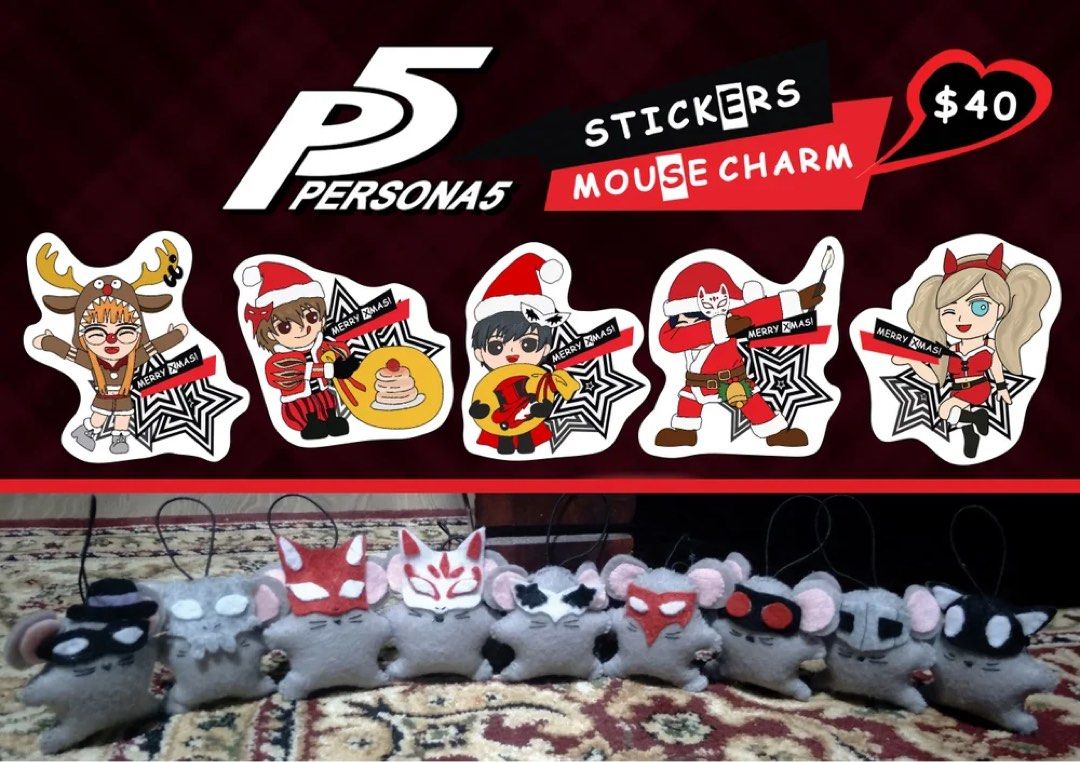 Persona 5 Royal DIY Mouse Plush Charm, Hobbies & Toys, Memorabilia ...