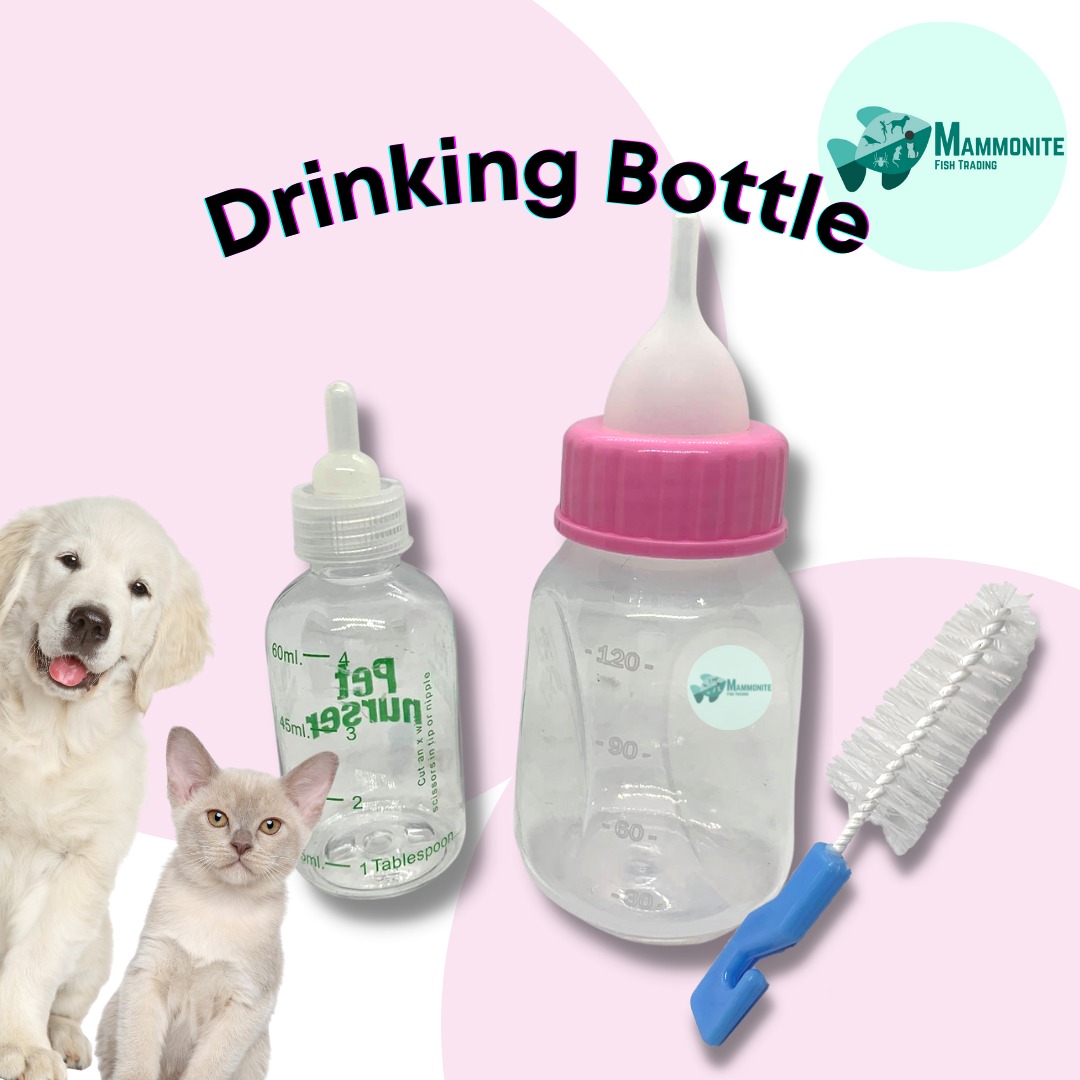 Pet Dog Cat Drinking Milk Bottle Tube Suction 60mL 120mL, Pet Supplies ...