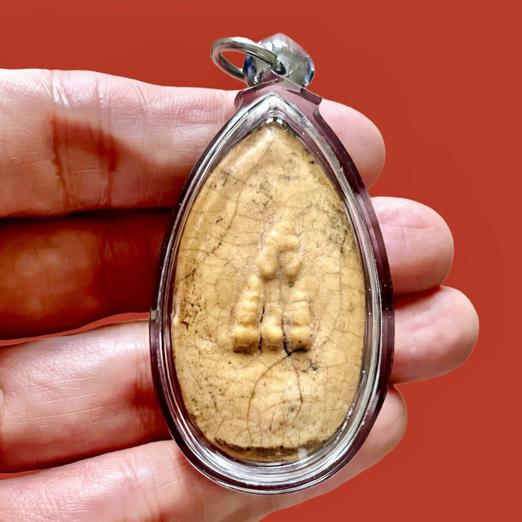 Lp Thira Phra Khun Paen Wat Pa Lelai Worawihan, Suphan Buri Province BE 2485. Material: Nur ...