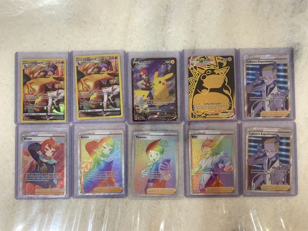Pikachu V TG Charizard TG Pikachu Vmax Gold Colress's Experiment Volo ...